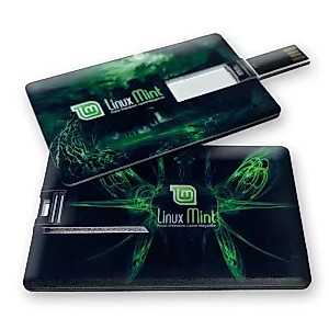 Linux Mint Cinnamon 21 Operating System Install Bootable Boot Recovery Live 16 GB Credit Bank Card USB Flash Drive | Pen Drive Memory Stick - from Freedom Came Elegance