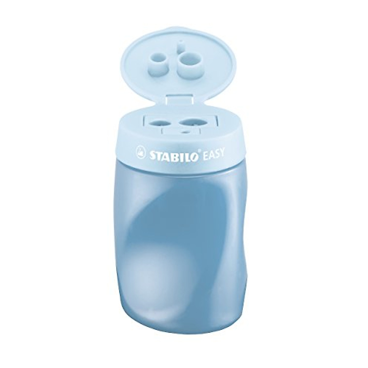 Ergonomic Container Sharpener - STABILO EASYsharpener - 3 in 1 - Right-Handed - Blue