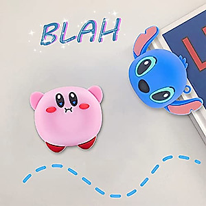 [2Pack]Cover Case for Galaxy Buds Pro (2021)/Galaxy Buds Live (2020),Cute 3D Cartoon Anime Silicone Protective Cover Ear Stitch Blue & New Star Kabi Cover for Samsung Galaxy Buds 2(2021) Charging Case