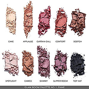 HAUS LABORATORIES By Lady Gaga: GLAM ROOM PALETTE NO. 1: FAME | 10-Shade Eyeshadow Palette, Blendable & Buildable Eye Makeup with Pigmented Matte, Metallic, Shimmer, and Sparkle Finishes