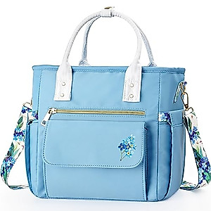 GLORIEROO Deluxe Lunch Bag Women - Leakproof Insulated Lunch Box for Women 2023 Newest Great Gifts for Women Waterproof Multi Pocket Lunch Tote Bag with Removable Strap for Work/Picnic