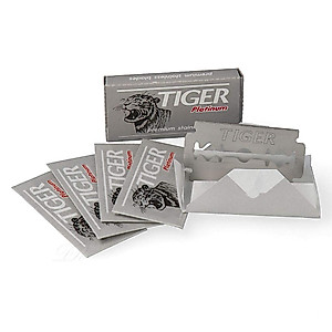 100 Tiger Platinum Double Edge Razor Blades