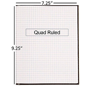 Blueline Business Notebook, 4 x 4 Quad Ruled, 9.25" x 7.25", 192 Pages (A9Q)