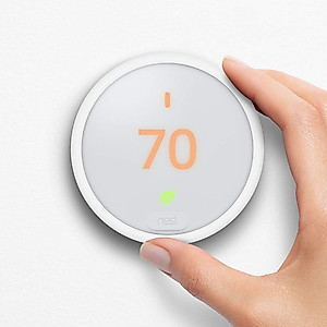 Google Nest Thermostat E - Programmable Smart Thermostat for Home T4000ES - 3rd Generation Nest Thermostat (Frosted White)- Compatible with Alexa