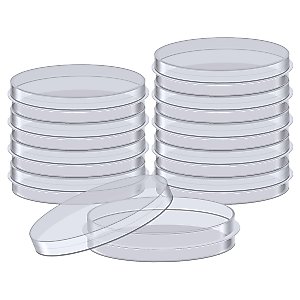BIPEE 20pcs Sterile Plastic Petri Dishes with Lids 35x 12 mm Deep Clear Lab Petri Dishes Cell Culture Dishes for School Science Project, Lab Experiment, Biological Themed Party Supplies (20, 35mm)