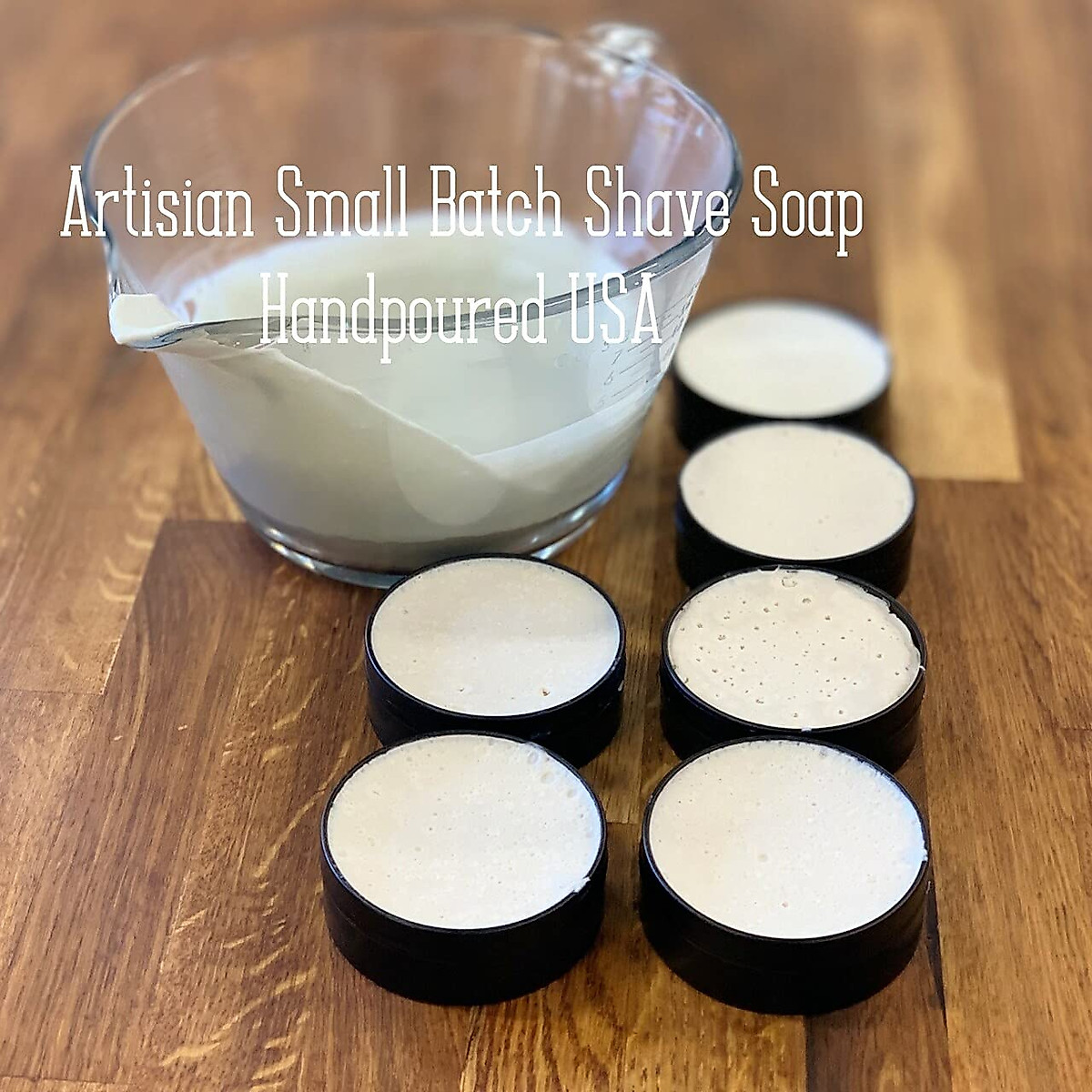 MNSC Unscented Artisan Small Batch Shave Soap for a Naturally Better Shave - Smooth Shave, Hypoallergenic, Prevent Nicks, Cuts, and Razor Burn, Handcrafted in USA, All-Natural, Plant-Derived.
