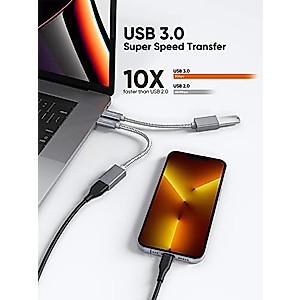 CableCreation USB to USB C Adapter(0.5FT/0.15M), USB C OTG Cable,Type C to USB A Female Connector Compatible with MacBook Pro Air,iPad Mini/Pro,XPS,Galaxy S22