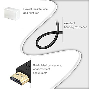 HDMI Extension Cable,LEENUE Short HDMI Male to Female Adapter,4K 3D HDMI Extender Connector for Google Chrome Cast, Roku Streaming Stick, 2-Pack