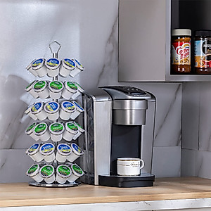 Rice rat K cup Holder Storage Coffee Capsules Pod Holder Carousel 6 Tier Compatible with 54 K-Cup Pods