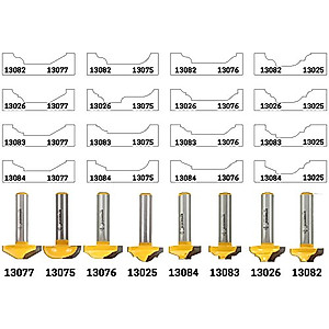 YONICO CNC Cabinet Door Raised Panel Router Bit Ogee Panel 1/2-Inch Shank 13076