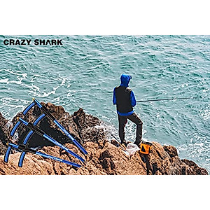 CRAZY SHARK Hook Remover Aluminum Fish Hook Remover Extractor 13.6in (Dark Blue)