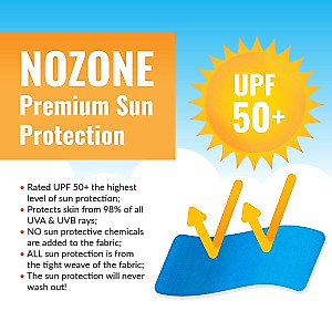 Nozone Anza Sun Shawl for Women - UPF 50+, White