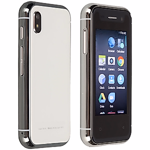 Diyeeni S9 Mini Smartphone, 4G Kids Phone Pocket, 2.5in Single Card Unlocked Small Phones, 2GB RAM 8GB ROM, for Android 7.0, Support WiFi Bluetooth Hotspot, for Whats App (White)