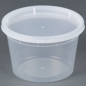 TRIPAK Food Storage Containers 16 oz Plastic Deli Containers with Lids, Soup, Meal Prep Containers | BPA Free | Stackable | Leakproof | Microwave/Dishwasher/Freezer Safe