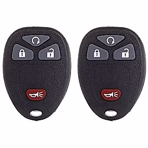 cciyu 2x Keyless Entry Remote Replacement for Chevy for Silverado for Tahoe/for GMC Sierra Yukon/for Saturn Outlook Vue/for Suzuki for Pontiac/for Cadillac/for Buick M3N5WY8109 OUC60270