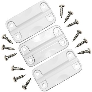 Igloo Cooler Plastic Hinges for Ice Chests (Set of 3), White, Standard Size, Contain UV Inhibitors