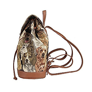 Signare Tapestry Fashion Backpack Rucksack for Women with Labrador Dog (RUCK-LAB)