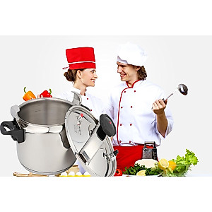 25 Quart olla de presion grande & stainless steel pressure cooker & large steamer cooking pressure canners,safety lock Explosion-proof,Suitable for All Hob Types,ollas de presión para cocinar