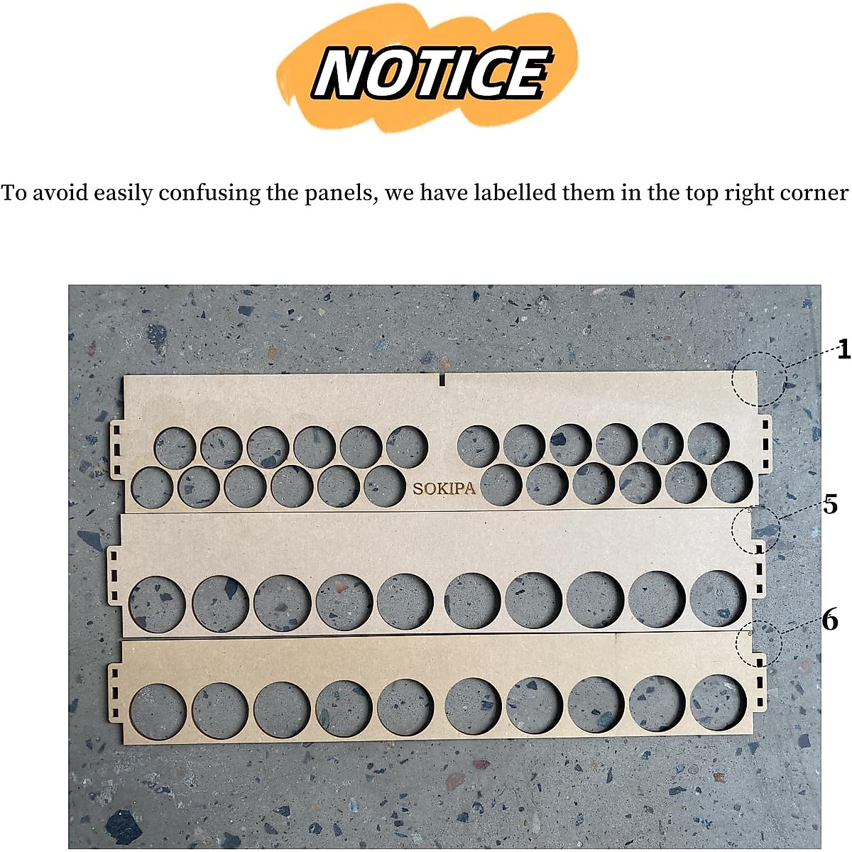 Craft Paint Storage-Paint Rack for Citadel Paint - 2Oz Paint Organizer with 60 Holes - Wall-Mounted Acrylic Paint Storage Rack