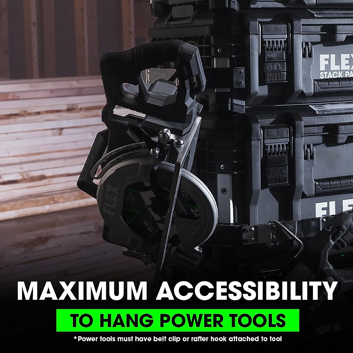 FLEX STACK PACK Storage System Side Tool Rack Rail 2 Pack - FS1604-2
