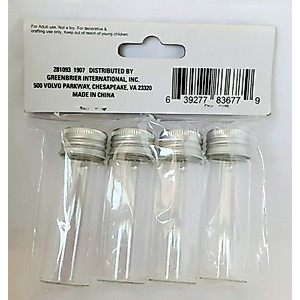 Mini Glass Containers, 0.6 fl oz (17mL) Each, 4 pc, 2 Sets. 8 containers Total