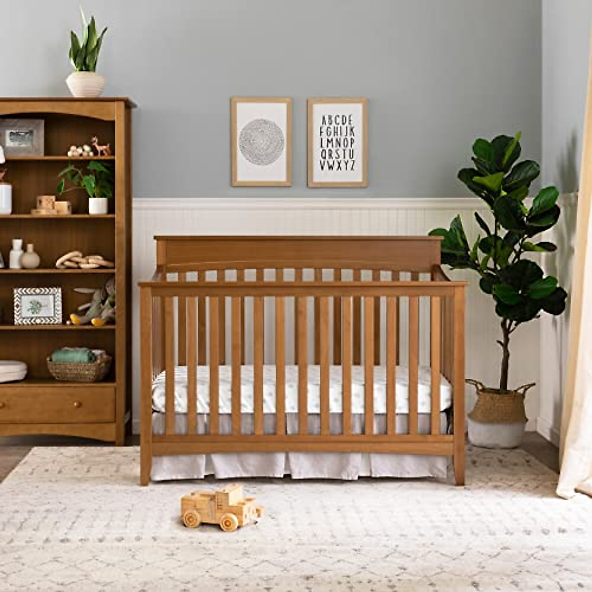 DaVinci Grove 4-in-1 Convertible Crib in Chestnut, Greenguard Gold Certified
