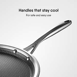 Stahl Artisan Hybrid Triply Dosa Tawa, Dosa Tawa with Induction Base, Non Stick Pan, Stainless Steel Scratch Resistant Dosa Tava, 28 cm