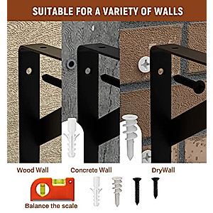 LEOPO Corner Floating Shelves Set of 4, Hardwood Storage Shelves, Cozy & Dependable Floating Shelves for Bedroom, Living Room, Kitchen, Office and More