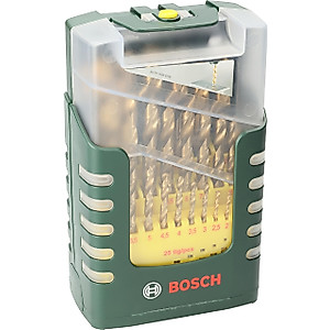 Bosch 2607017154 Metal Drill Bit-Set Hss-Tin 25 Pcs
