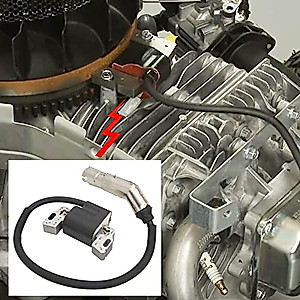 595304 Ignition Coil Magneto Armature,for BS 799650 592841 795315 17HP 17.5HP 19.5HP 20HP Intek OHV Engine Poulan Craftsman MTD Troy-Bilt Lawn Mower Engines Magneto Armature.
