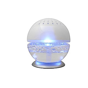 EcoGecko Pure H2O Mini Water Based Air Revitalizer, Air Freshener, Room Aromatizer, Aromatherapy, Aroma and Essential Oil Diffuser with 2 Bottles (10ML) Fragrant Lavender Oil, White