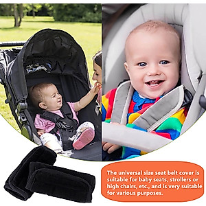 Baby Shoulder Crotch Pad Set, Straps Shoulder Pads Suit for Toddlers, Infant, Car Seat Hip Support, Universal Soft Seat Belt Covers Cushion for Car Seats, Pushchair, Stroller, High Chair (3pc Pads)