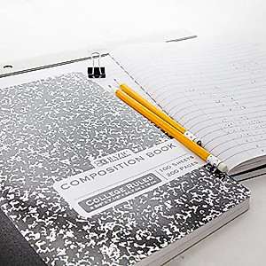 BAZIC PRODUCTS C/R 100 Ct. Black Marble Composition Book (Case of 48)