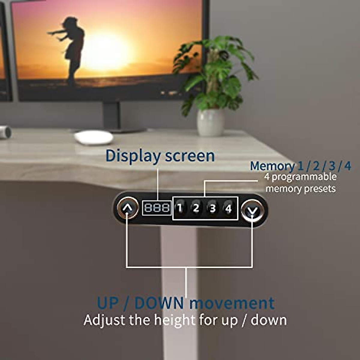 bilbil 59 Inches L-Shaped Height Adjustable Electric Standing Desk, Sit to Stand Desk Home Office Computer Desk with Lockable Casters, Oak Top, White Frame