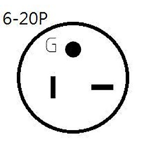 Parkworld 67911 NEMA 6-20 Extension Cord 6-20P to 6-20R (T Blade Female Also for 6-15R Adapter) 250V, 20A, 5000W (50FT)