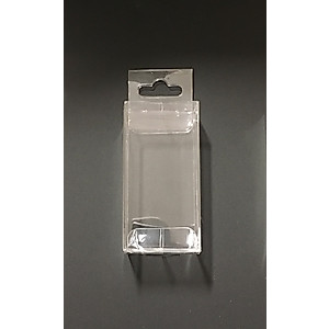 25 Clear Plastic PET Hang Box for Fishing Lures, Arts, Crafts, and Retail Size 1.5"X1"X3"