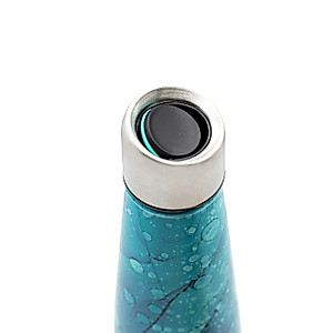 Costablue Insulated Water Bottle - On-The-Go Refillable Stainless Steel Water Bottles For Adults, Reusable Thermos Travel Tumbler With Leak-proof Lid For Hot & Cold Beverages (17Oz. Bubbly Blue)