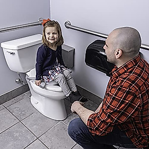 Summer My Travel Potty Deluxe - 2-in-1 Foldable Travel Potty for Toddlers Can Be Used as a Standalone Potty or as a Potty Ring for Adult Toilet w/Integrated Handles, Includes 12 Disposable Waste Bags