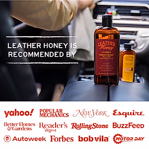 Leather Honey Complete Leather Care Kit Including 4 oz Cleaner and 32 oz Conditioner for use on Leather Apparel, Furniture, Auto Interiors, Shoes, Bags and Accessories