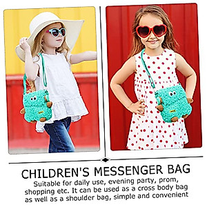 VALICLUD Bags Shape Clutch Children Messenger Tote Shopping Children's Mini Pods Bag Shoulder Travel Green Lovely Crossbody for Purses School Schoolbag Kids Purse Small Creative Animal