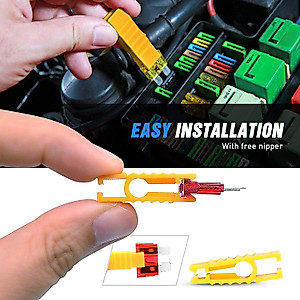 20pcs 7.5A Mini Blade Fuse and 1 Fuse Puller ATC/ATO 32V 7.5Amp Fast Blow for Automotive Car Truck SUV