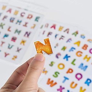 664 Pcs Cute Alphabet Letter Stickers Scrapbook Paper Stickers - 24 Sheets Colorful Animals Alphabet Art Paper Stickers for Preschool Kids-Party Favors,Card Making,Gift of Festival,Rewards,Art Craft.