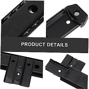 DOITOOL 2 Pairs Keyboard Track Black Slides Black Drawer Vanity Trays Heavy Duty Drawer Slides Keyboard Drawer Under Desk Slide Keyboard Tray Under Desk Slide Drawer Track Keyboard Slide