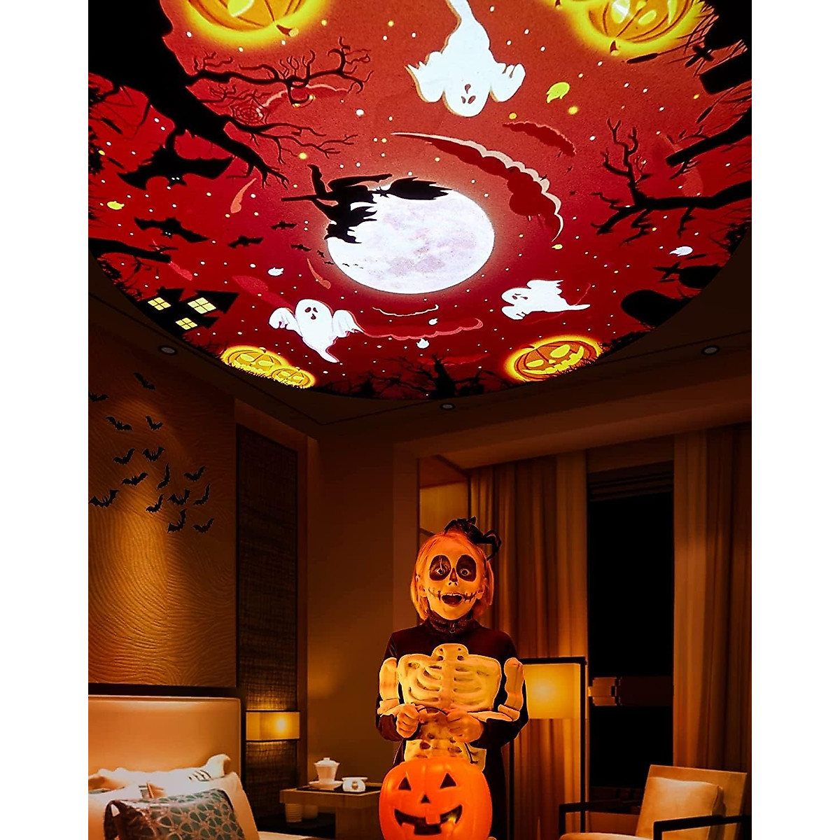 LaView Halloween & Thanksgiving Disc Set Galaxy Projector Suitable for Thanksgiving Gift for Family and Friends,Night Light for Kids Adults Baby Nursery and Bedroom Decoration