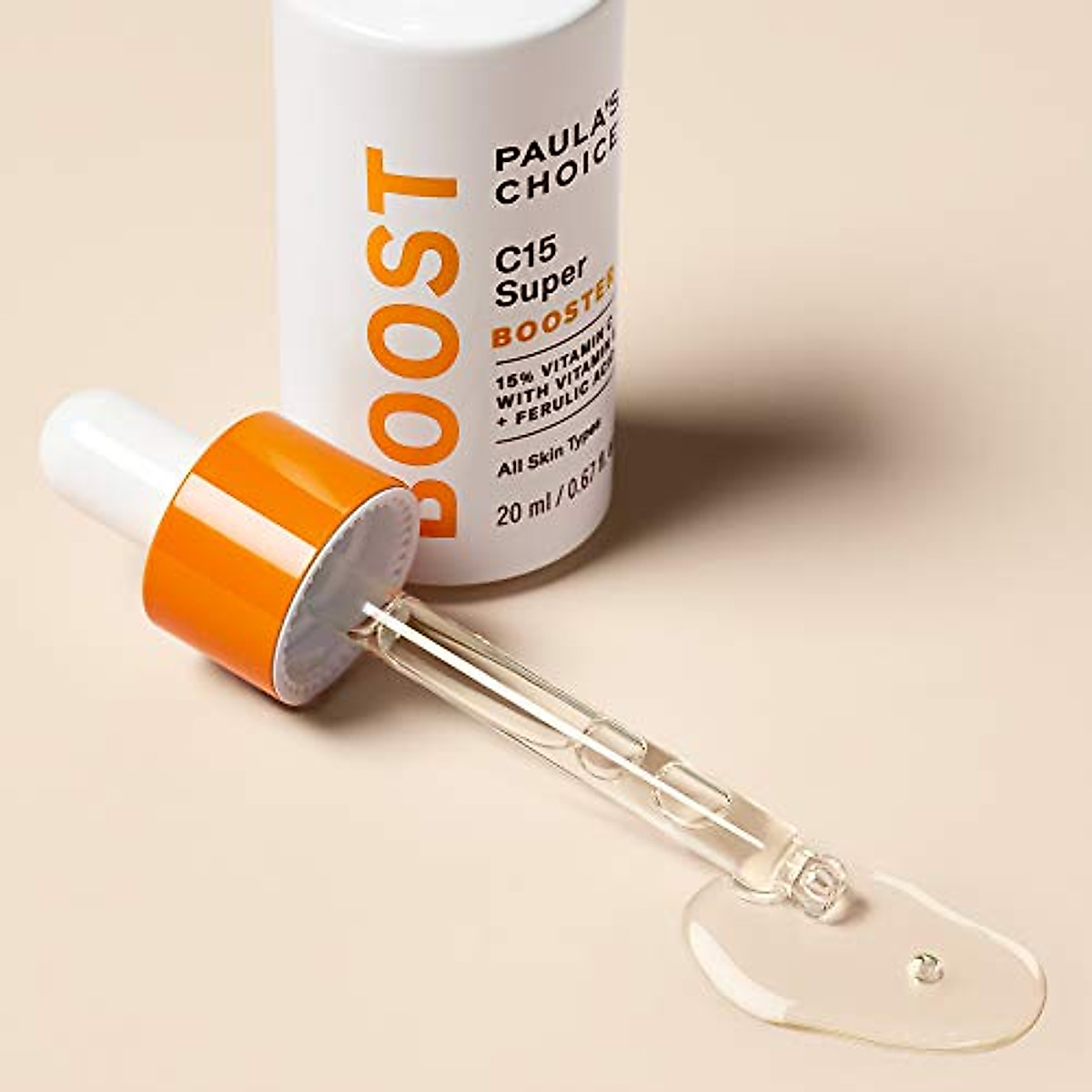 Paula's Choice BOOST C15 Super Booster, 15% Vitamin C with Vitamin E & Ferulic Acid, Skin Brightening Serum, 0.67 Ounce