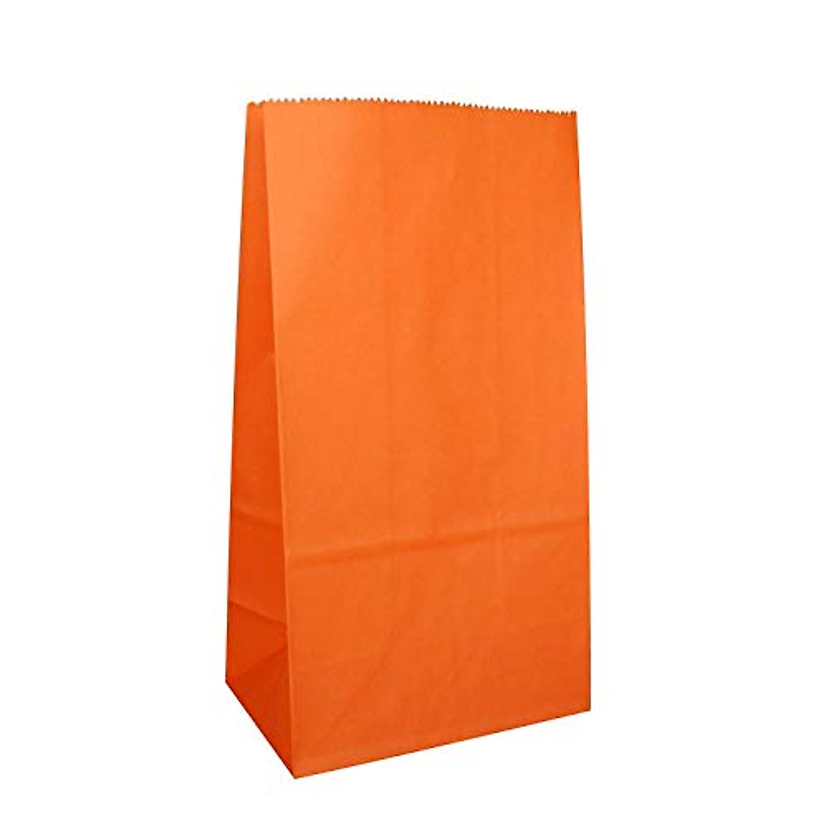 Party Favor Bag - 50 Pack Kraft Paper Lunch Bags - 5"x3"x9" (Orange)