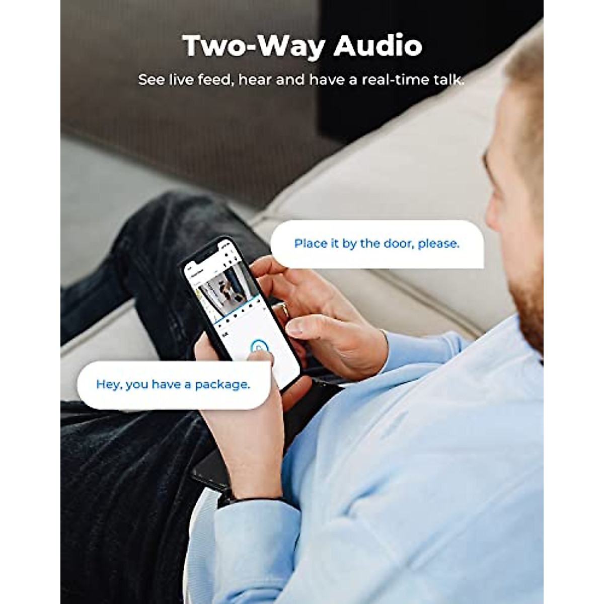 REOLINK Solar WiFi Camera Security Outdoor, 100% Wire-Free, No Hub Needed, 1080p, 2-Way Talk, Night Vision, PIR Motion Detection, Works with Alexa, Argus Eco with Solar Panel