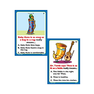 Super Duper Publications | Metaphors & Similes Fun Deck | Figurative Language Skills Flash Cards | Educational Learning Materials for Children…
