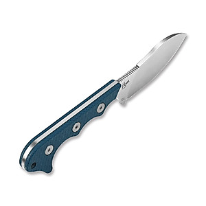 QSP NECKMUK, 6.5'' Neck Knife,Compact Fixed Blade Knife, D2 Satin Blade, G10/MICARTA Handle