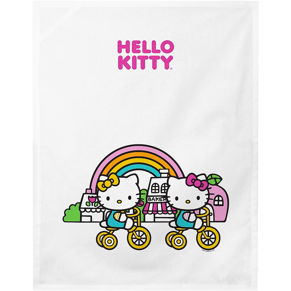 Bioworld Hello Kitty Bicycle Kichen Dish Towel